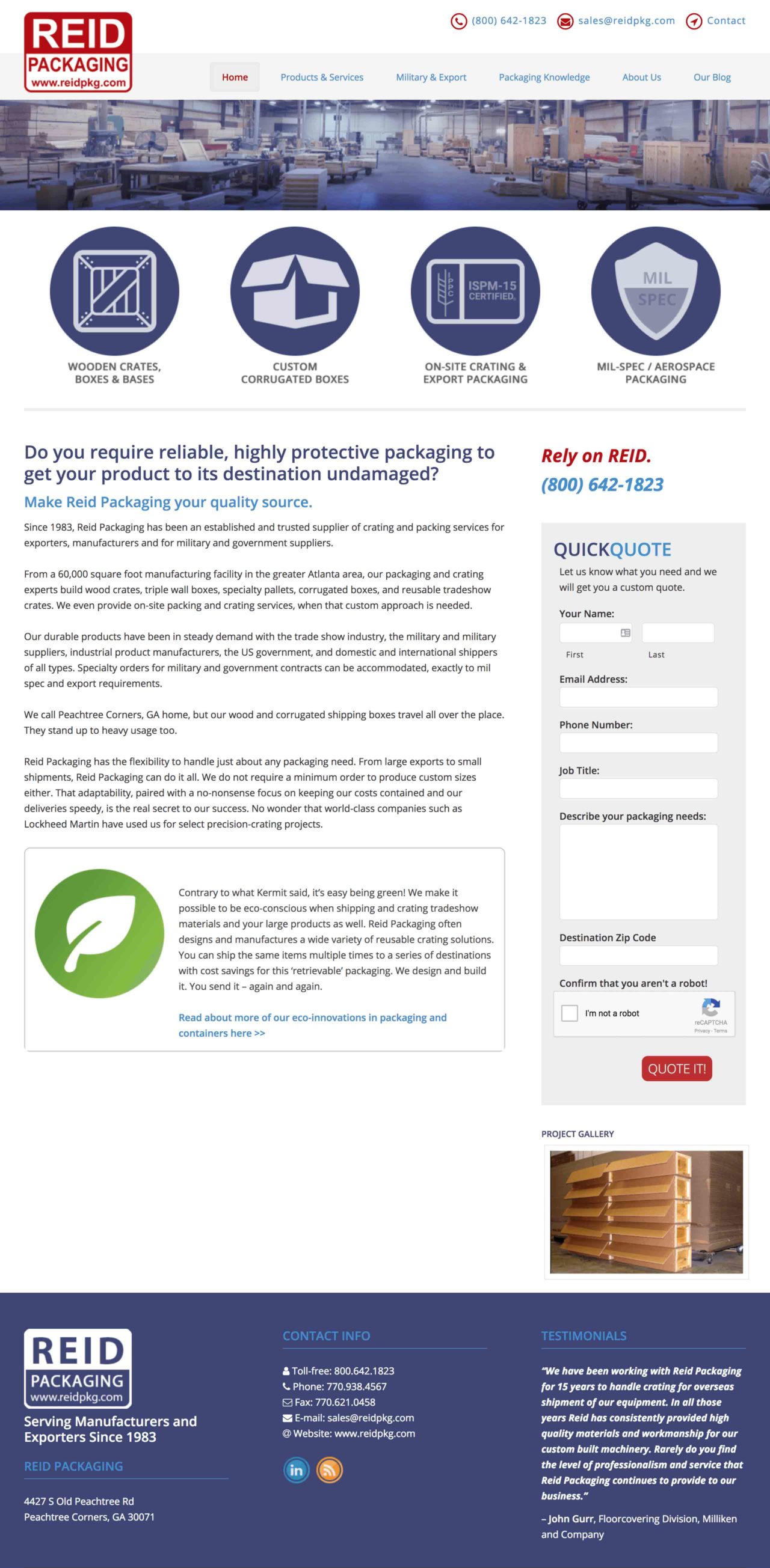 Reid Packaging - Avietech